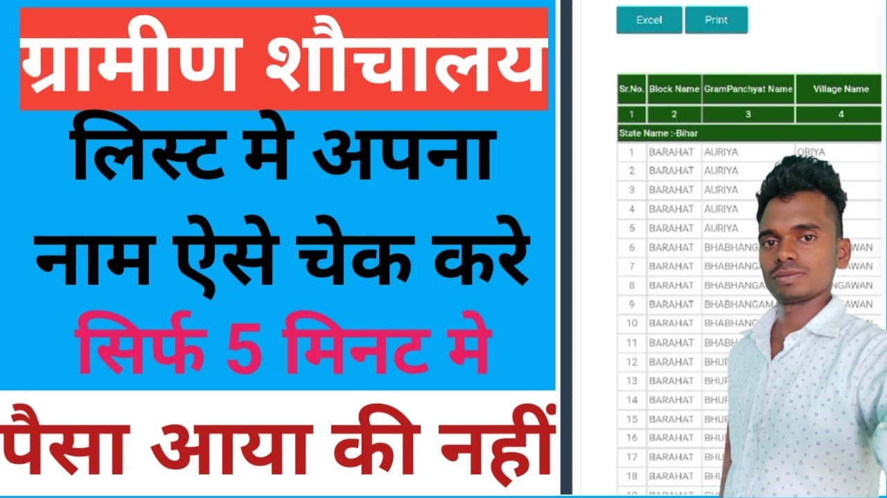 sauchalay list kaise dekhe| shauchalay list kaise check kare ...