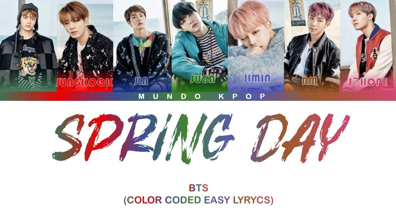 BTS (방탄소년단) - Spring Day (Color Coded Easy Lyrics) - YouTube