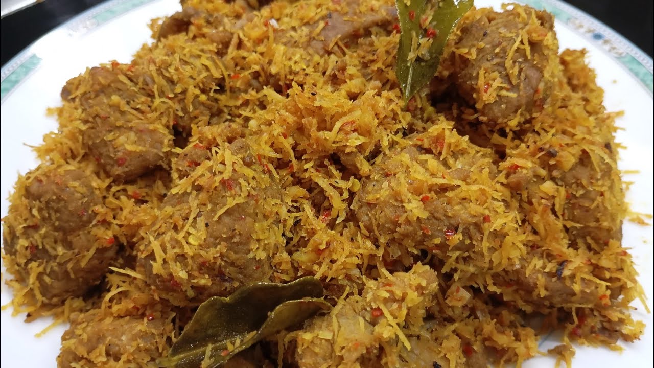 DENDENG RAGI / RESEP WARISAN KAYA REMPAH / SERUNDENG DAGING - YouTube