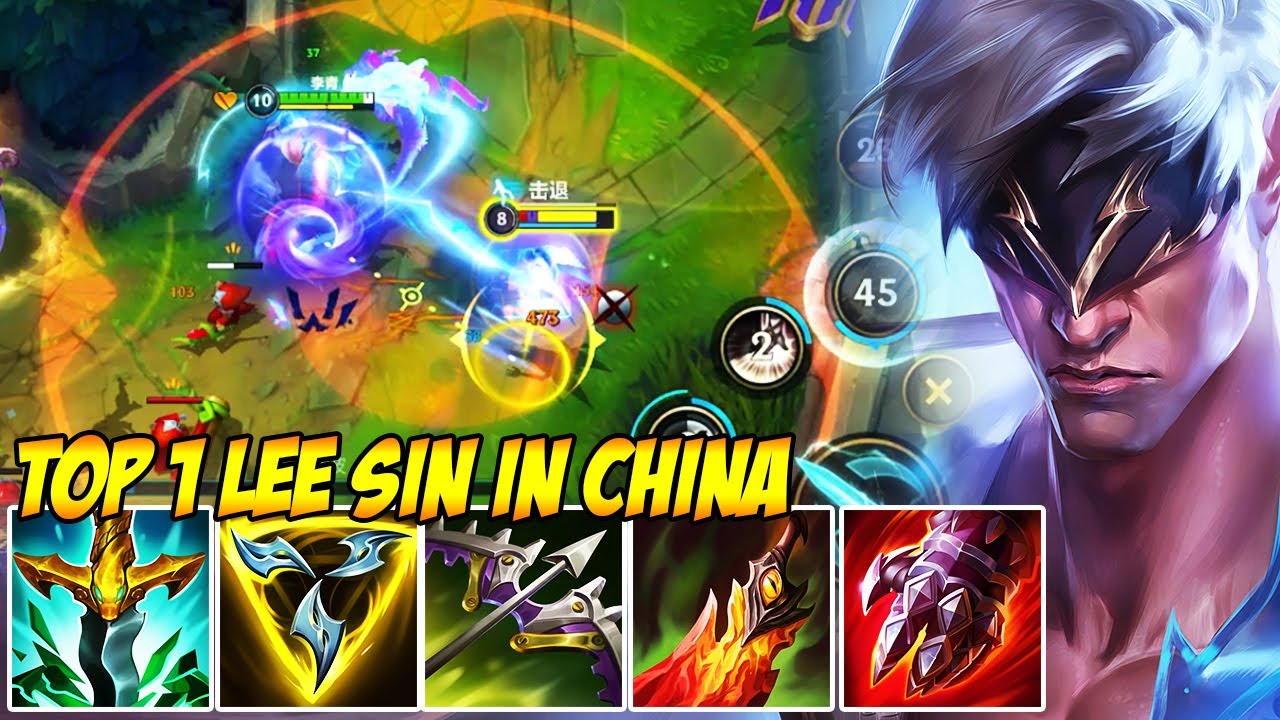 WILD RIFT CHINA TOP 1 LEE SIN - THE BEST LEE SIN BUILD AND RUNES - YouTube