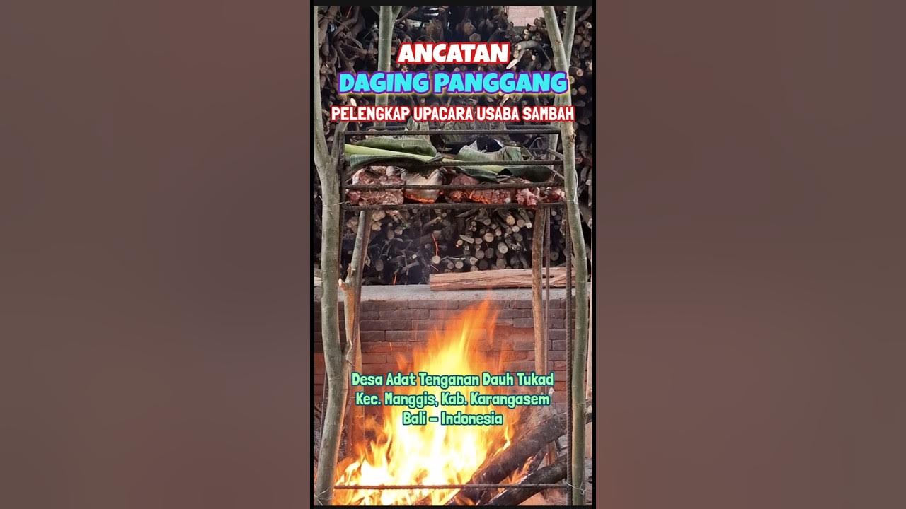 Ancatan, Daging Panggang Upacara Desa Adat Tenganan Dauh Tukad, Karangasem, Bali #shorts #short ...