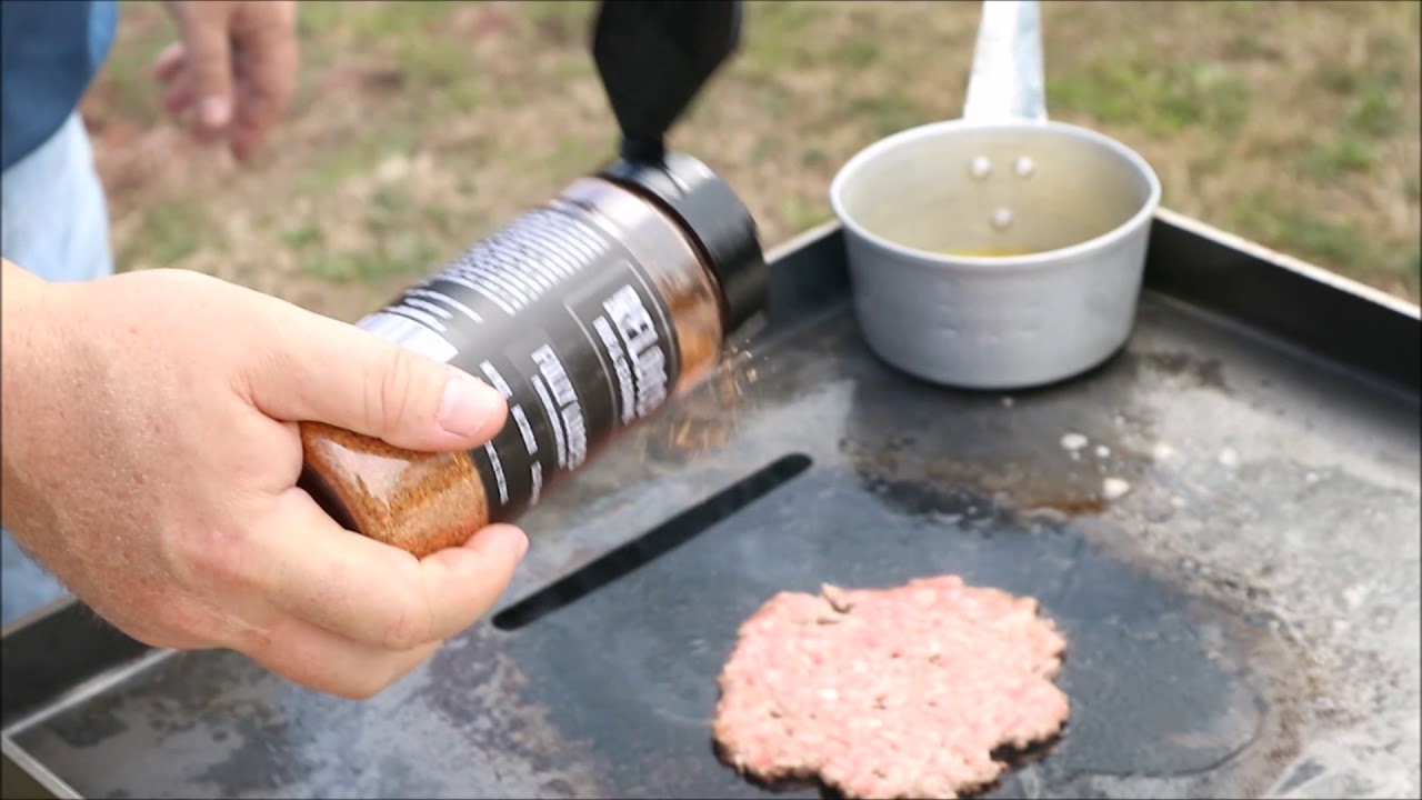 Smash Burgers on The Watchman Stove - YouTube