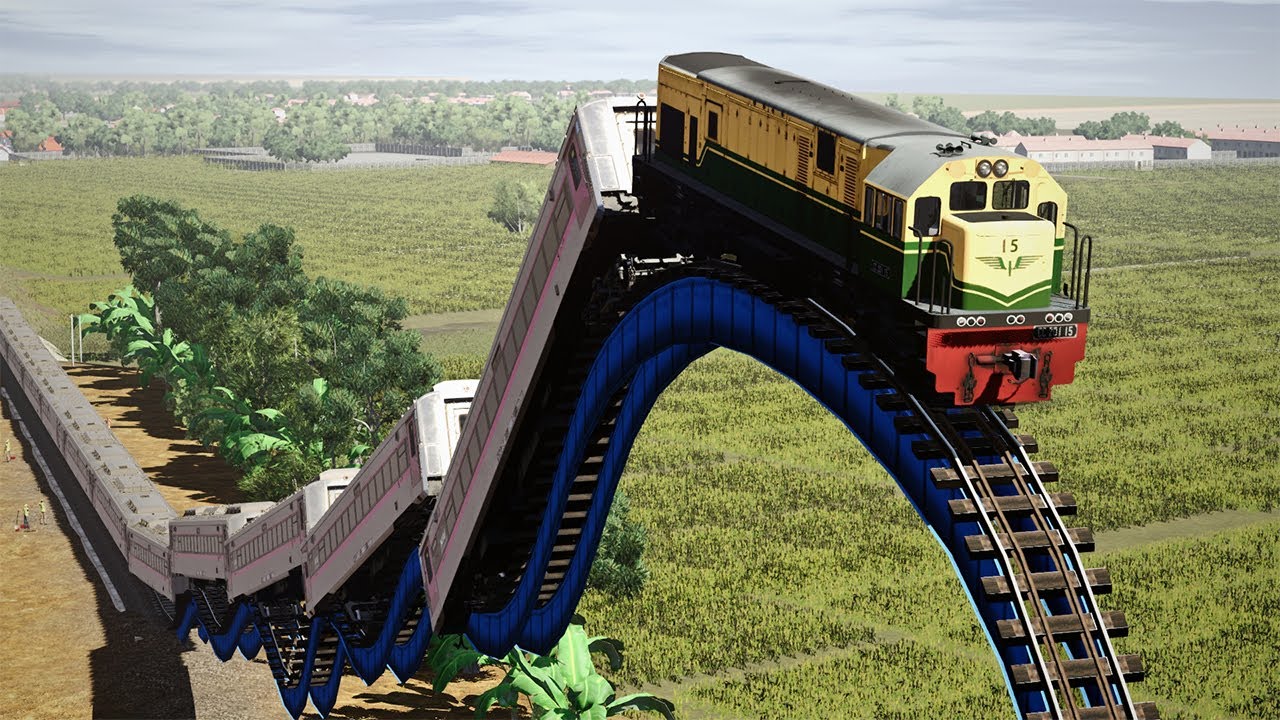 Kereta Api Rel Tangga Tinggi Keatas - Hunting Animasi - YouTube