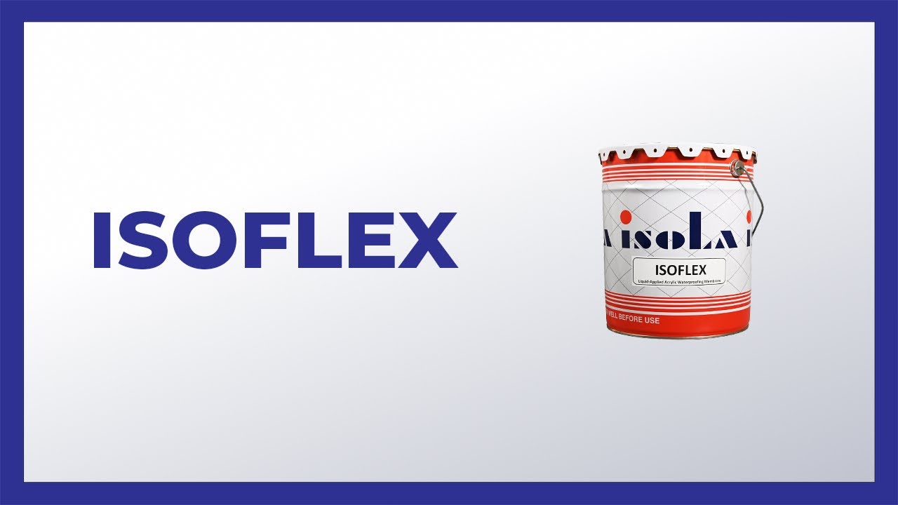 ISOLA - Acrylic Waterproofing | Isoflex | Application Guide - YouTube