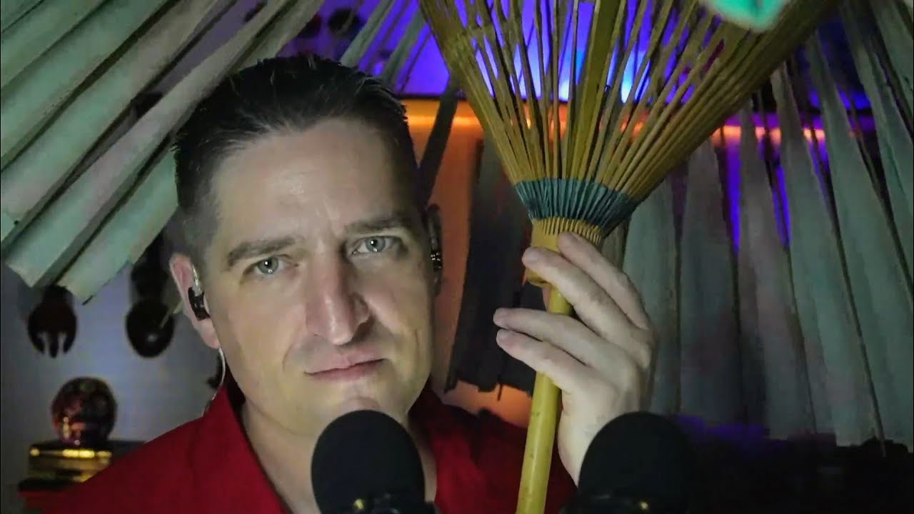 ASMR Crunchy Japanese Umbrella #MaleASMR #SleepAid #Relaxing - YouTube