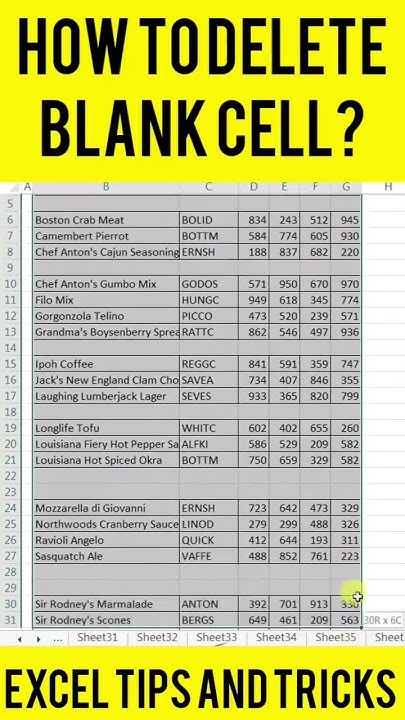 How to Delete Blank Cells | #shorts #shortfeed #excel #msexcel #exceltutorial #viral #tranding ...