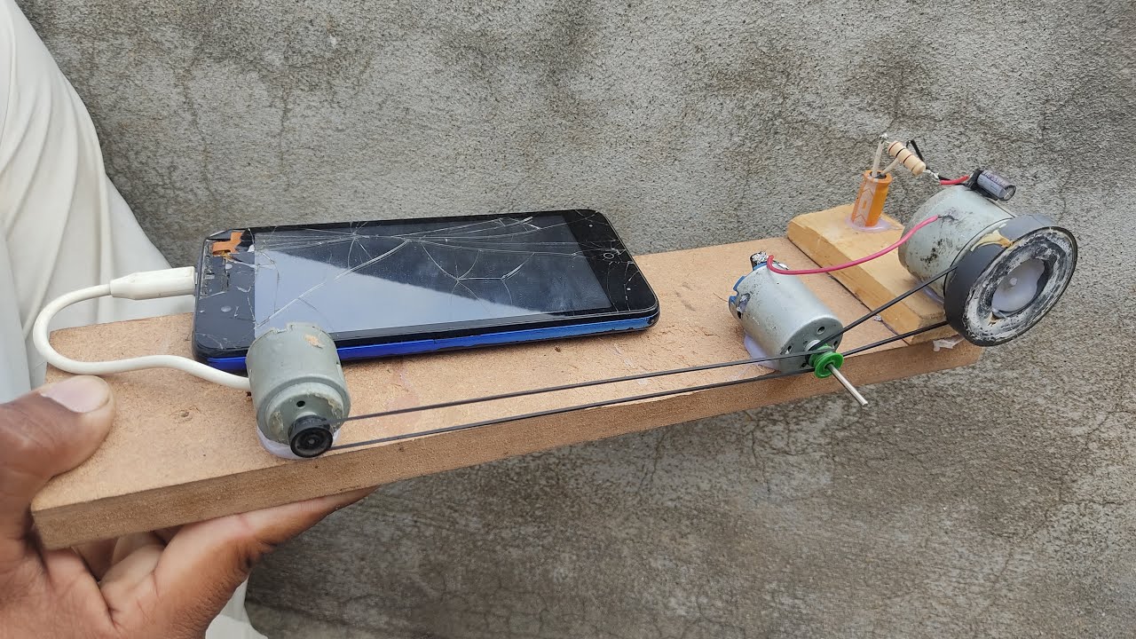 Smart Phone self Charging machine simple project 100% Free Energy at ...