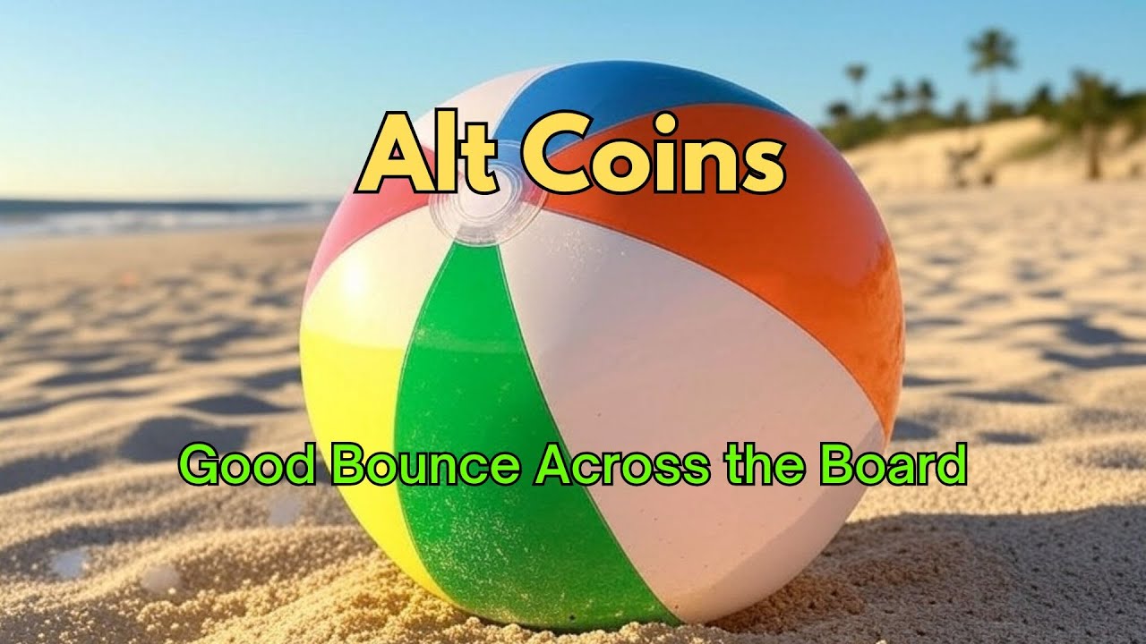 Alt Coins: Good Bounce Across the Board - YouTube