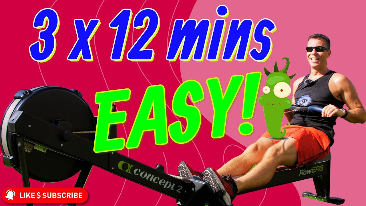 3 x 12 minutes of rowing to increase your tank of fuel and power ...