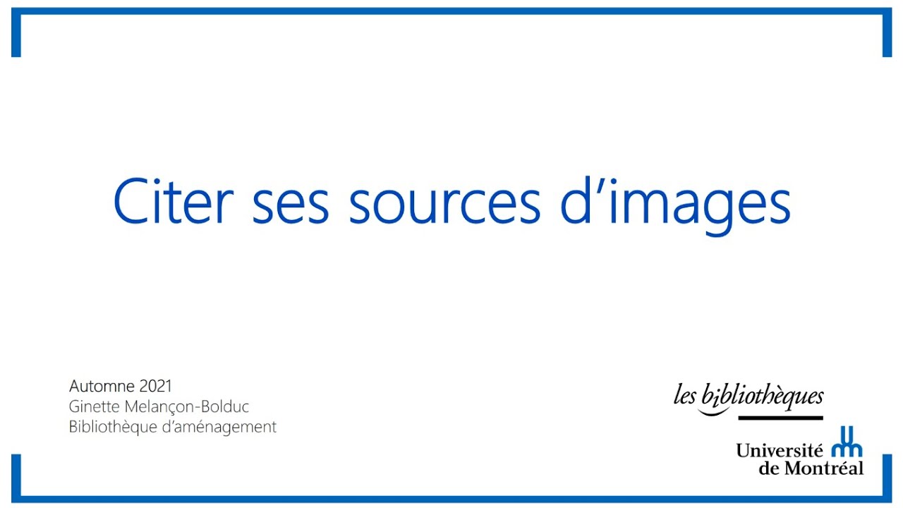 Citer ses sources d'images - YouTube