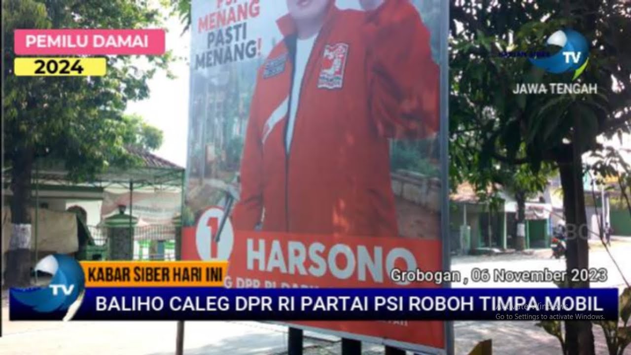 #breakingnews || GROBOGAN : Viralll...! Baliho Caleg DPR RI Partai PSI ...