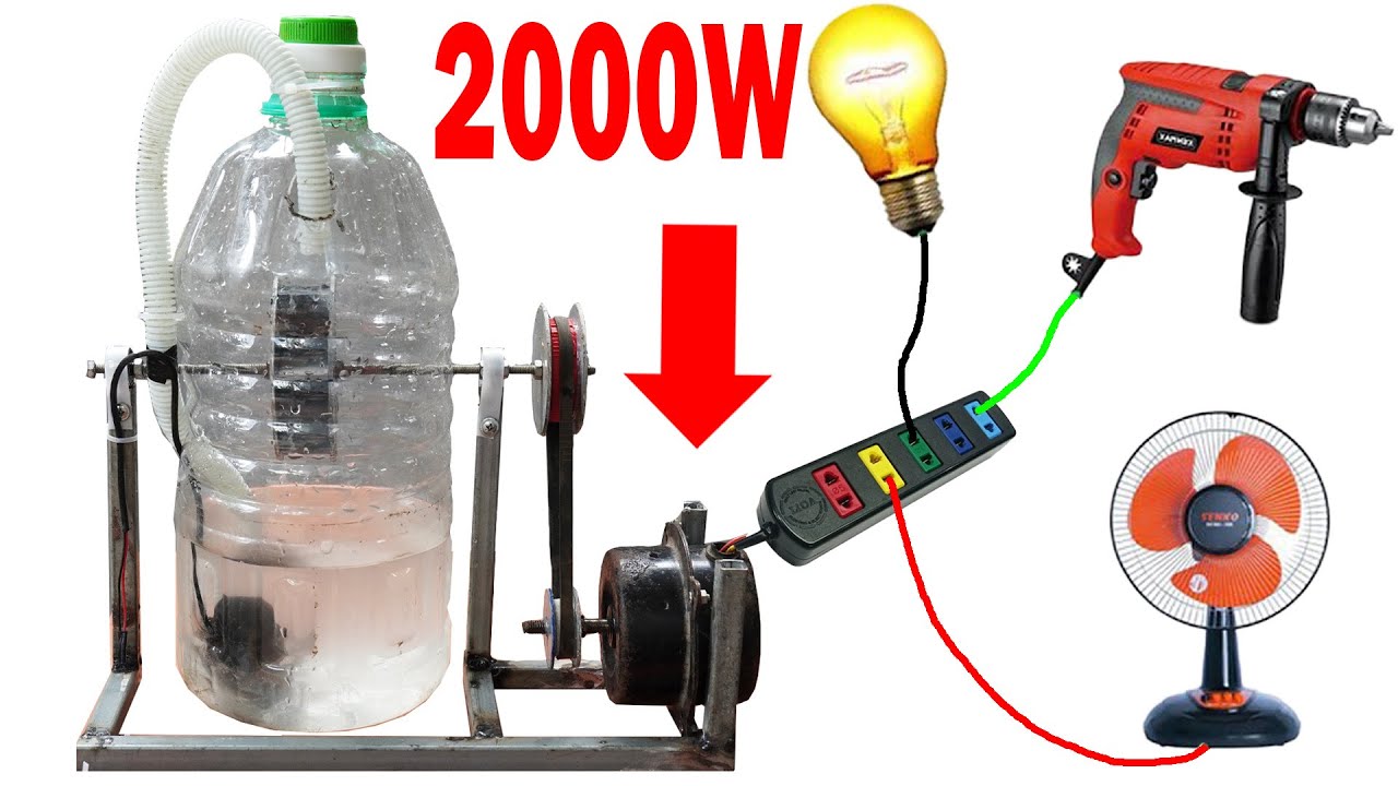 I Created A Mini Hydroelectric Plant That Generates Electricity Forever ...