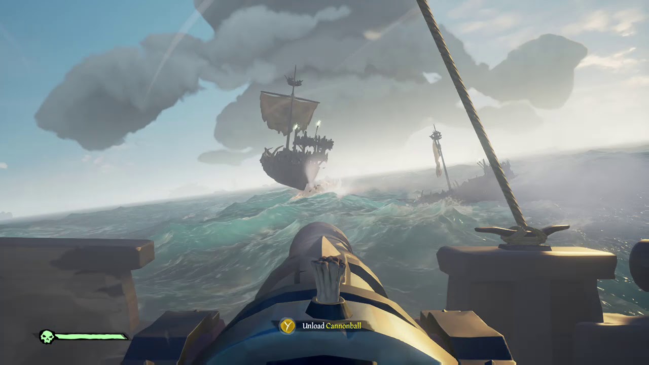 Launching Sloop Sea of Thieves - YouTube