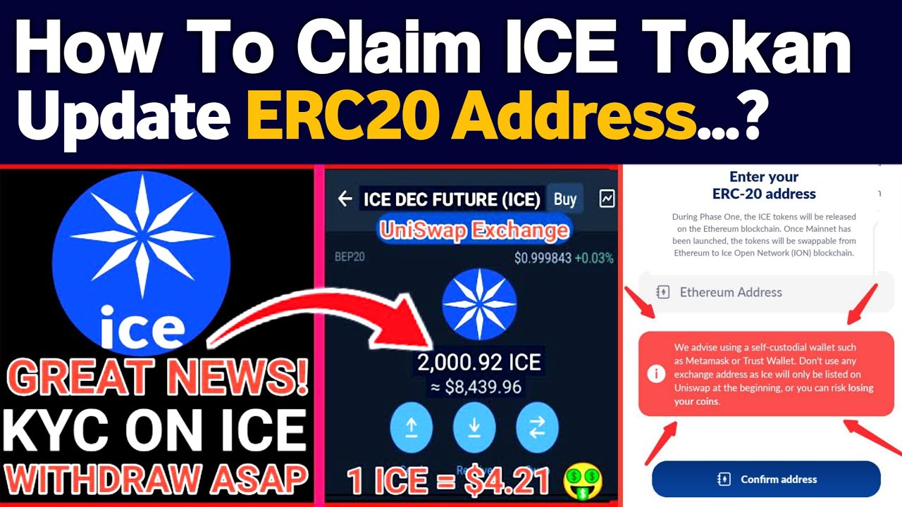 Ice Network Mining Update ERC20 Address and Claim ICE Tokan List on ...