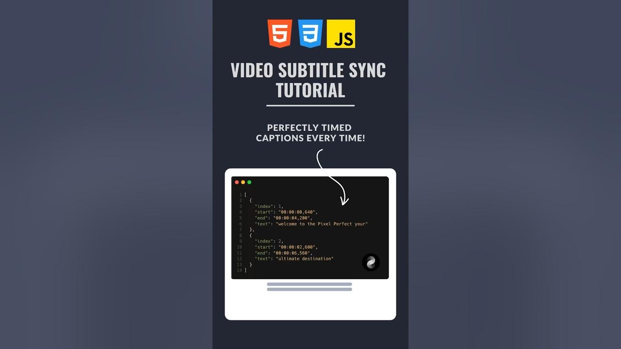 Video & Subtitles Sync with Smooth Animation! 🤯 #javascript #gsap - YouTube
