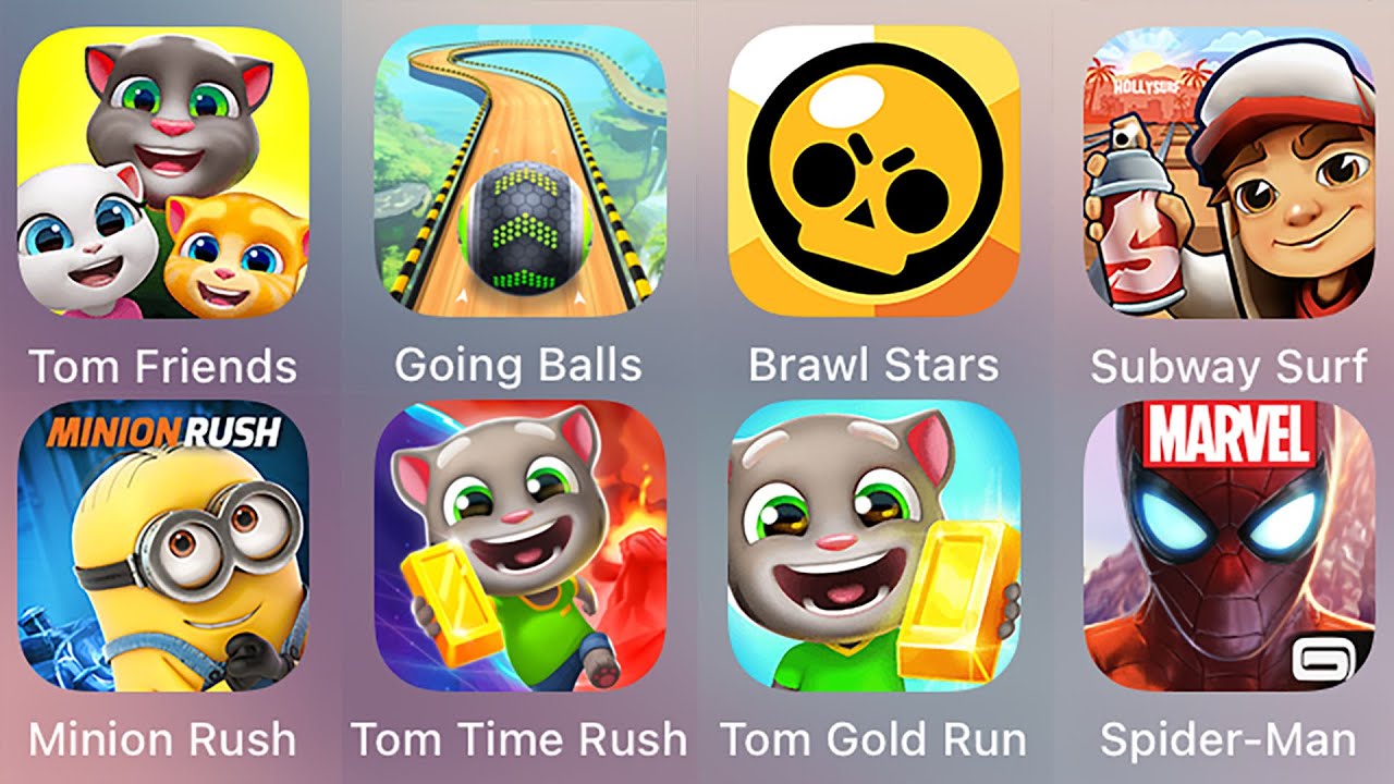 Bowmasters,Subway Surf,Minion Rush,Tom Gold Run,Vlad Niki Run,Tom Friends,Tom Time Rush,Fun Race ...