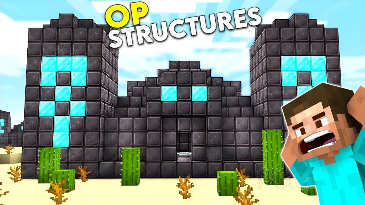 Minecraft, But There Are OP Structures.. - YouTube