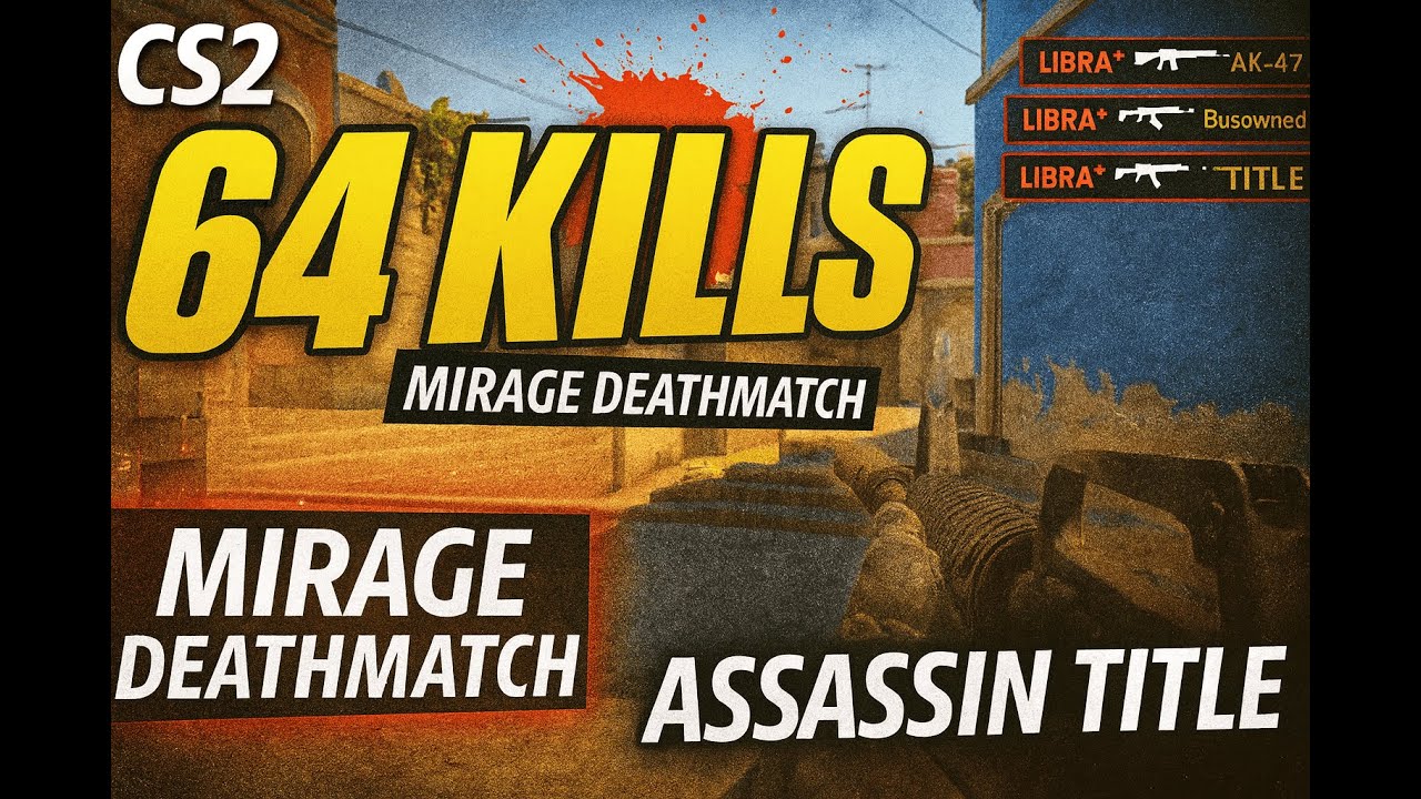 I Went Full ASSASSIN Mode in CS2 💀 | 64 Kill Deathmatch - YouTube