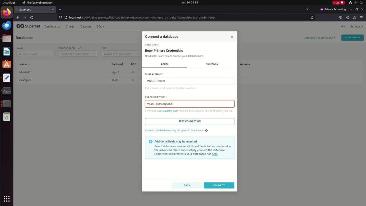 How to Connect Apache Superset with MSSQL Server Express Edition - YouTube