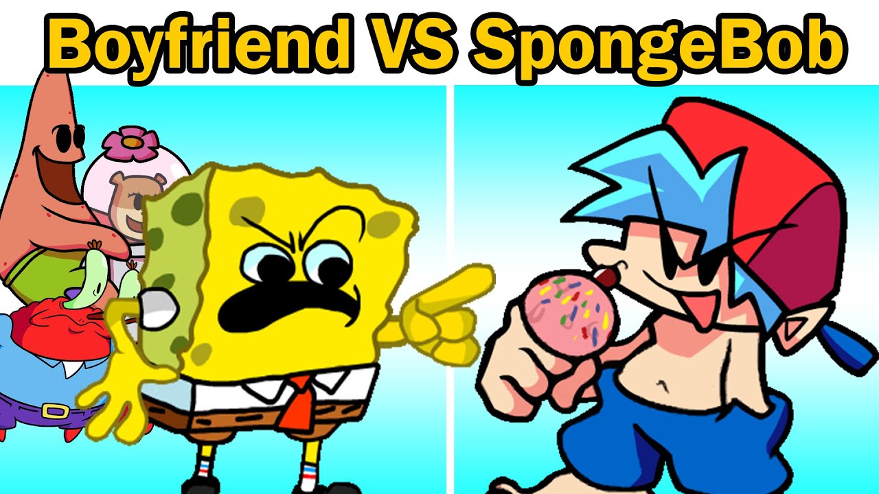 Friday Night Funkin' - Boyfriend Summer VS SpongeBob (FNF Hard) - YouTube