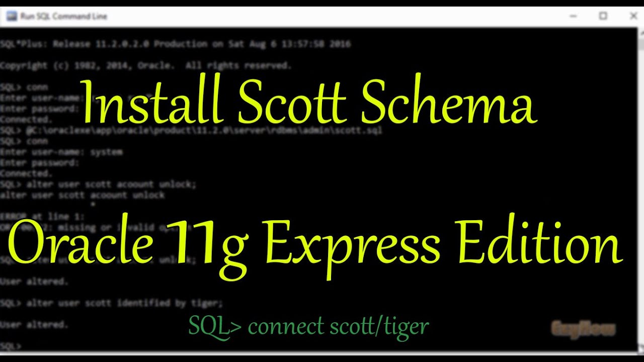 How To Install Sample Schemas In Oracle 11g Apalonintelligencef8