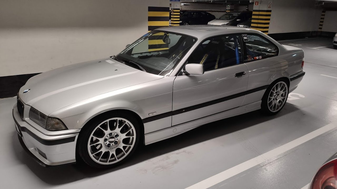 BMW 328i e36 custom exhaust sound - YouTube