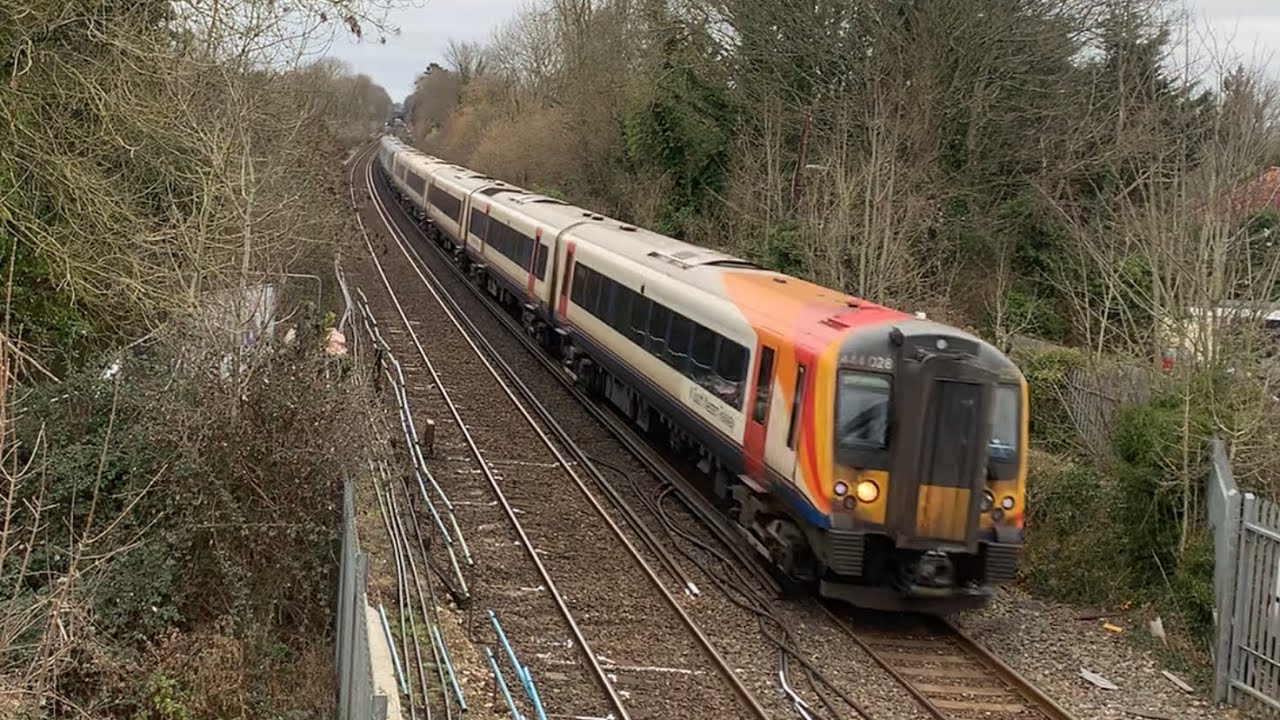 Class 444 Desiro | 444028 + 444037 | South Western Railway - YouTube