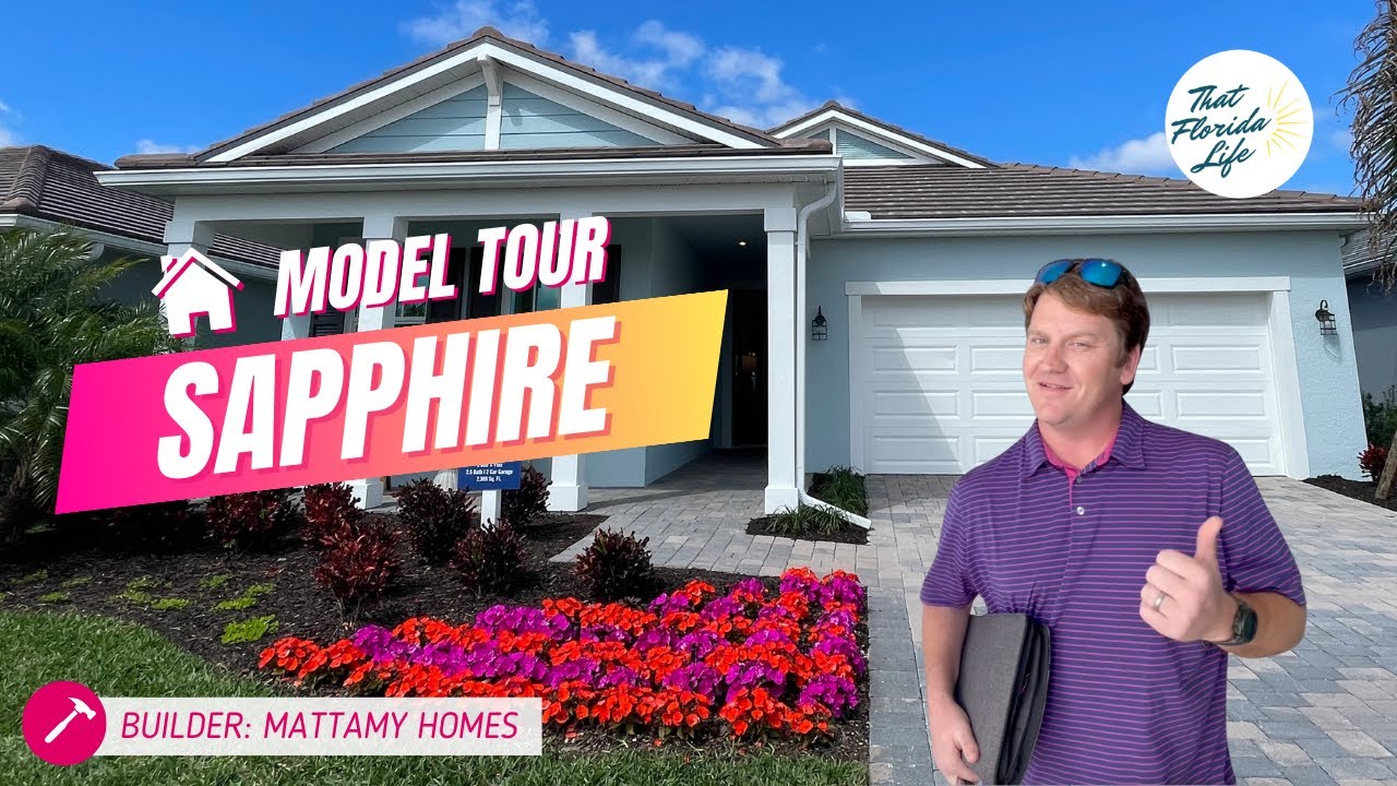 Brightmore Wellen Park Sapphire Model Tour Mattamy Homes - YouTube