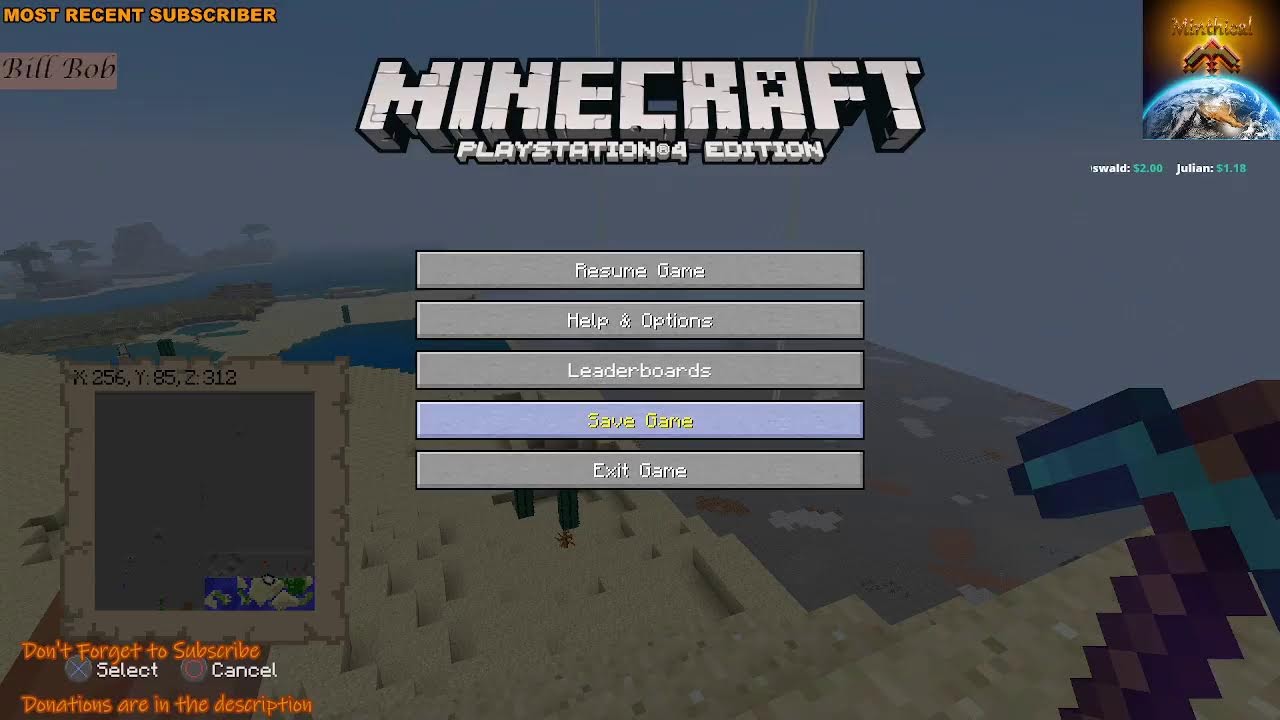 Minecraft PS4 Legacy - Bedrock Massacre - Mining next 431x100 section ...