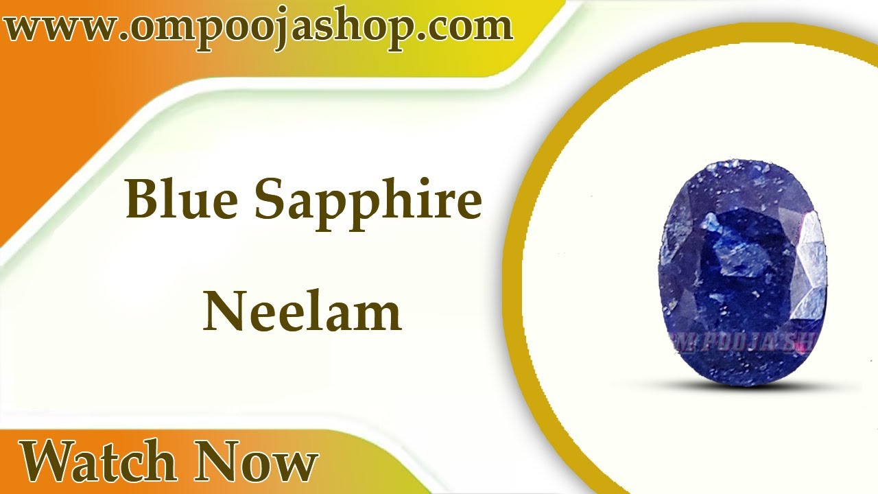 Blue Sapphire | Neelam Gemstone Benefits #ompoojashop Om Pooja Shop ...