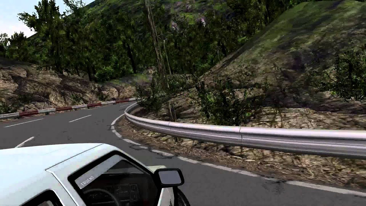AE86 Initial D @ Kanagawa rFactor - YouTube