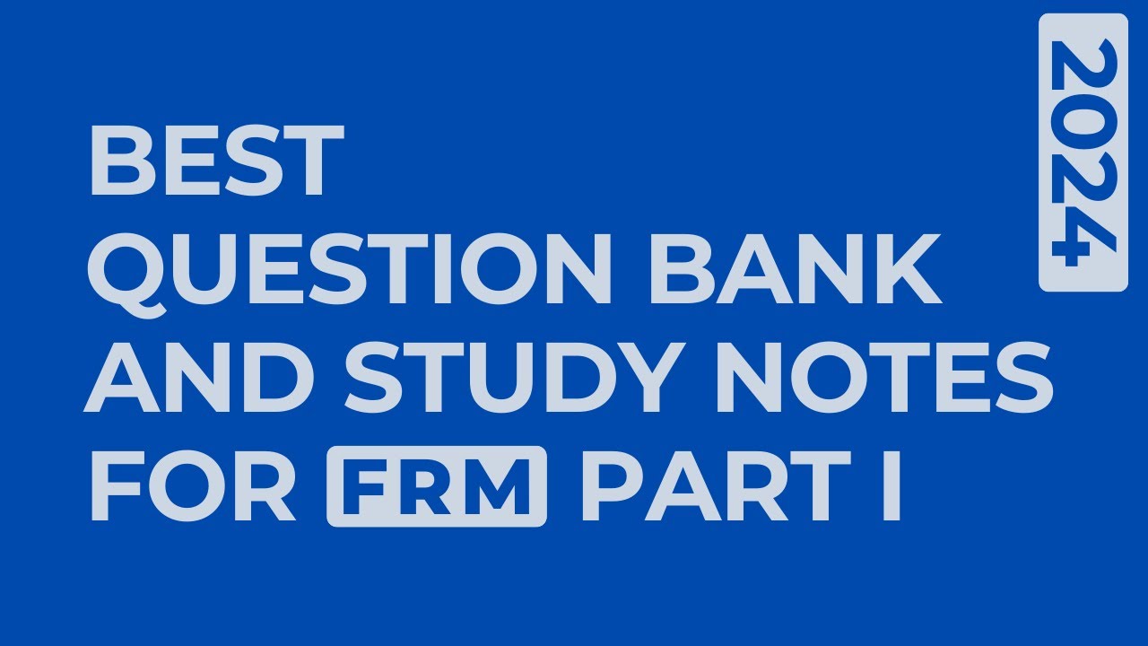 Best Question Bank Study notes for FRM 2024 | Falcon Edufin | Shashank ...