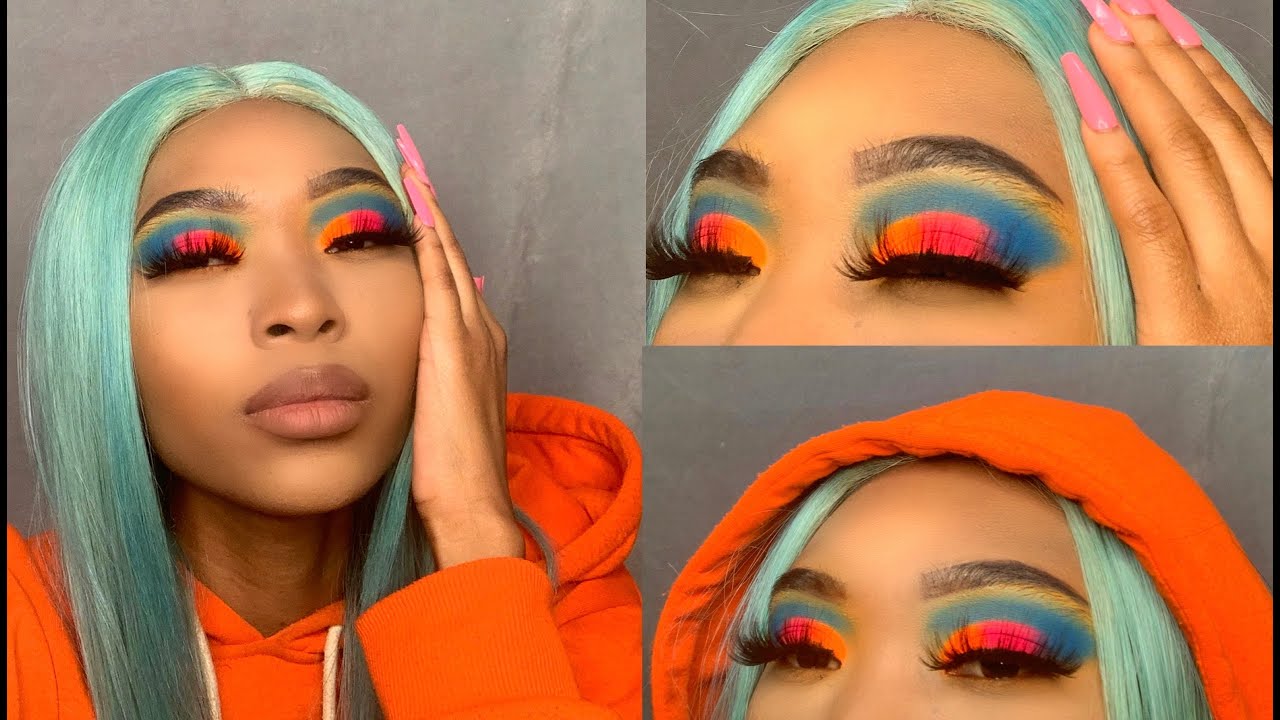 Colorful Cut Crease Eyeshadow Tutorial⎮ICONICLEXSY - YouTube