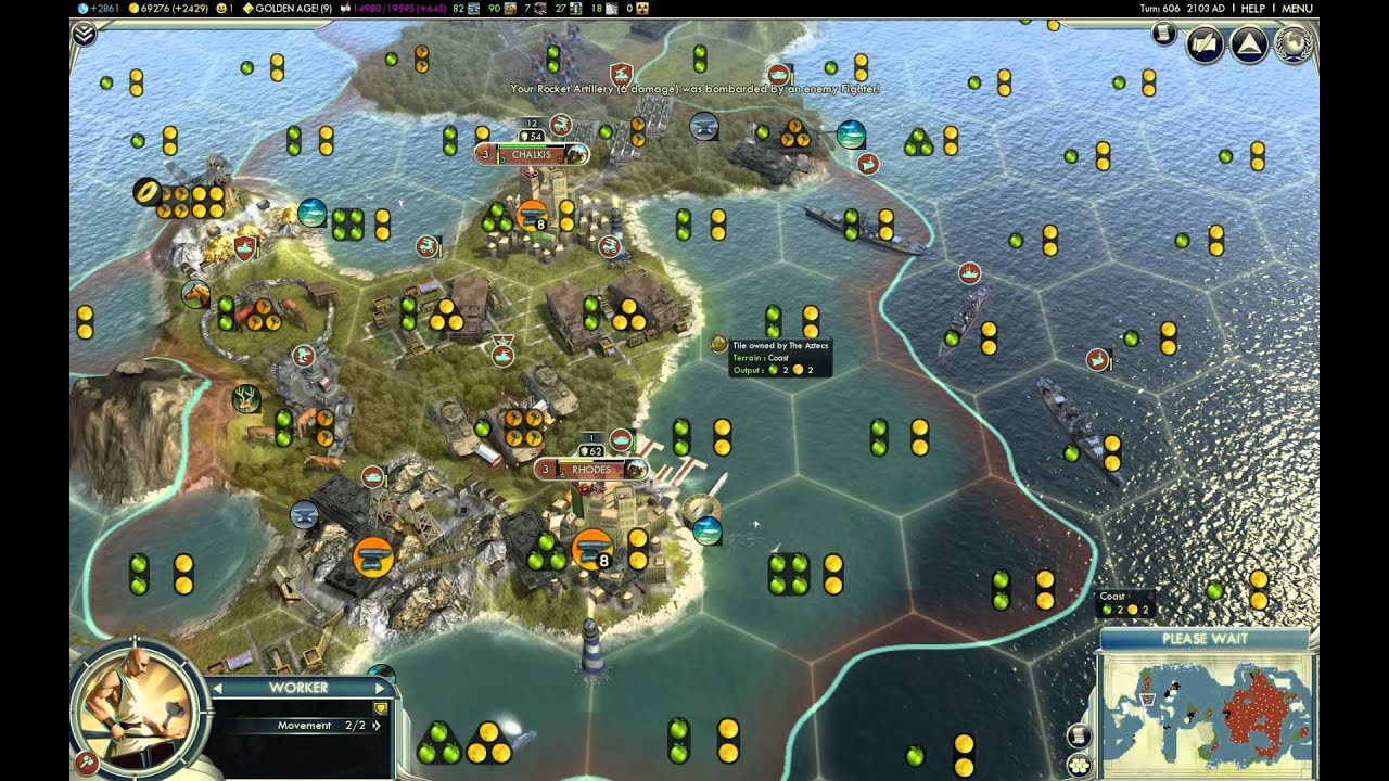 Civilization 5 1080p - Aircraft Interception - YouTube