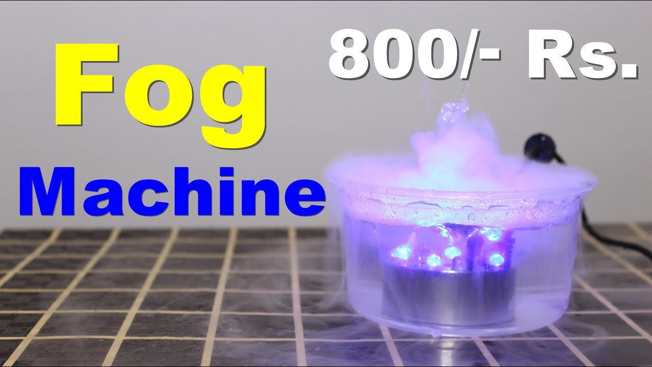 Portable Cooling Mist Maker Fogger Machine with LED Lights and Water ...