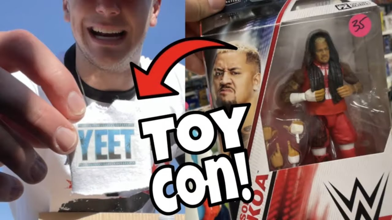 FOUND A YEET SHIRT! WWE Toy Con Toy Hunt! - YouTube