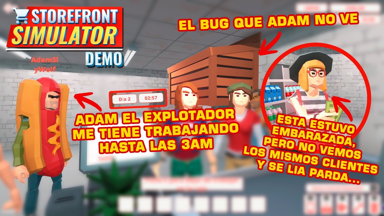 Storefront Simulator Demo 💼 ABRIMOS nuestro PRIMER NEGOCIO con AdamSlyWolf #¿1? - YouTube