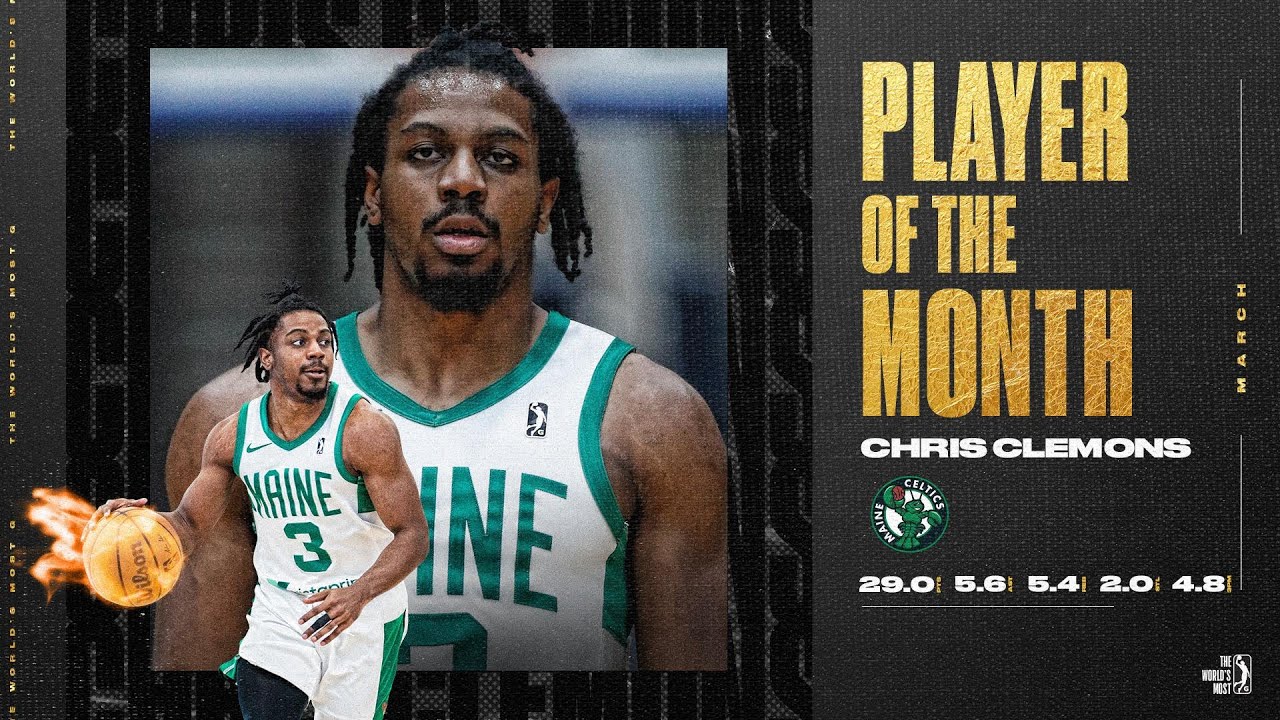 Chris Clemons Named NBA G League Player Of The Month: March - YouTube