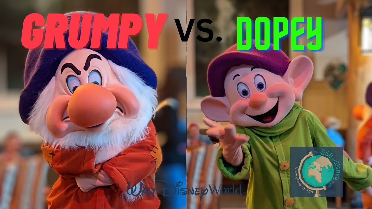 Dopey vs Grumpy - Story Book Dining - 12/22/2021 - YouTube