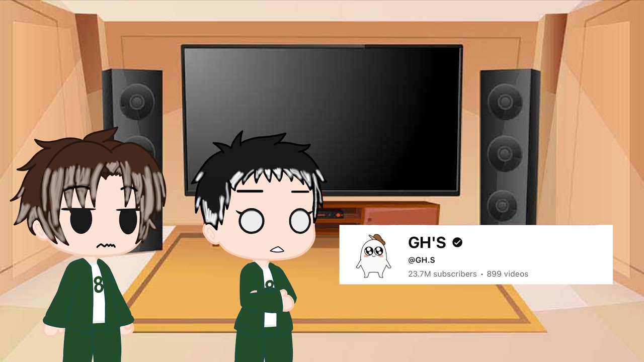 Me irl Squid AU, In-Ho, and Gi-hun react to Emotia animation Squid Game ...