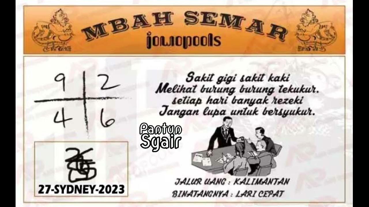 SYAIR SDY MBAH SEMAR HARI KAMIS 27 APRIL 2023 - YouTube