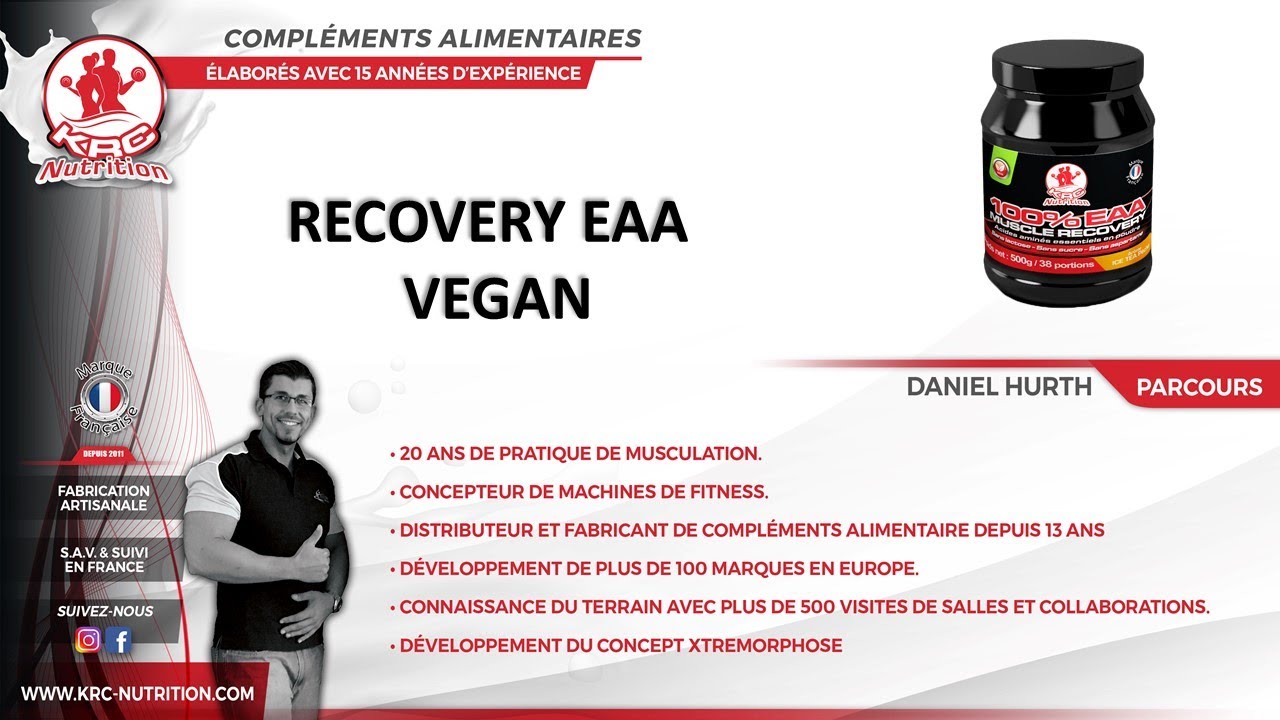 KRC NUTRITION EAA Recovery Vegan - YouTube