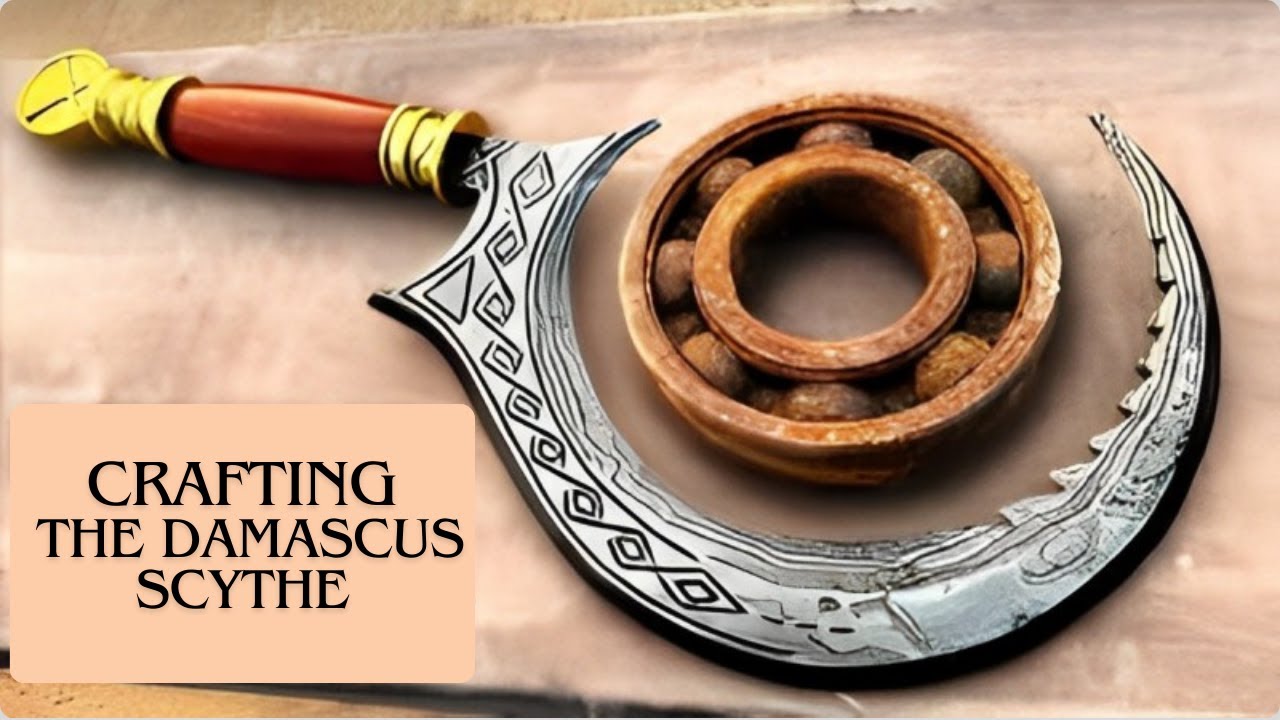 Using scrap bearing steel to create a Damascus pattern death scythe ...