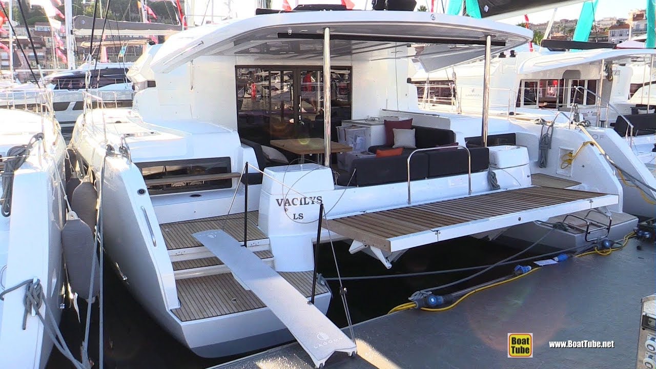 2019 Lagoon 50 Catamaran - Deck and Interior Walkaround - 2018 Cannes ...