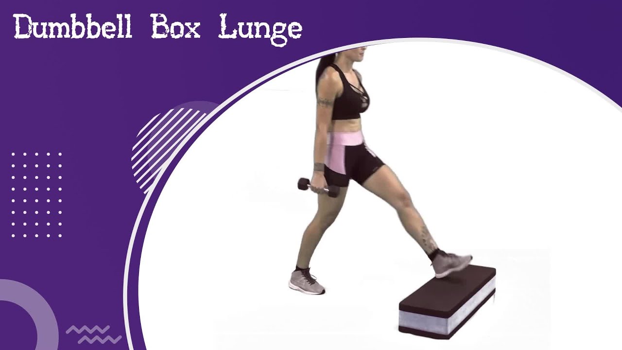 Dumbbell Box Lunge - YouTube