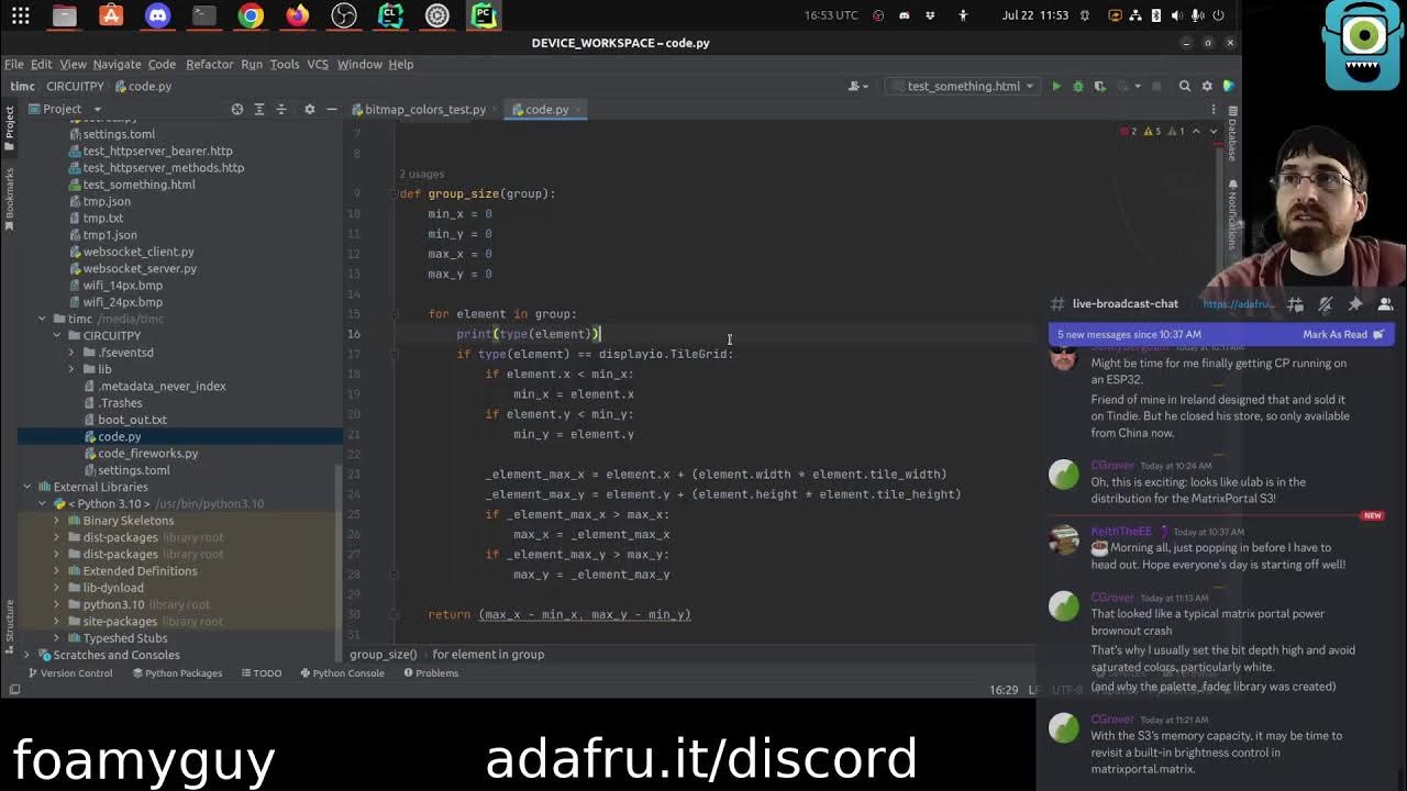 CircuitPython - New Matrix Portal S3 | Can we Calculate the Width of a ...