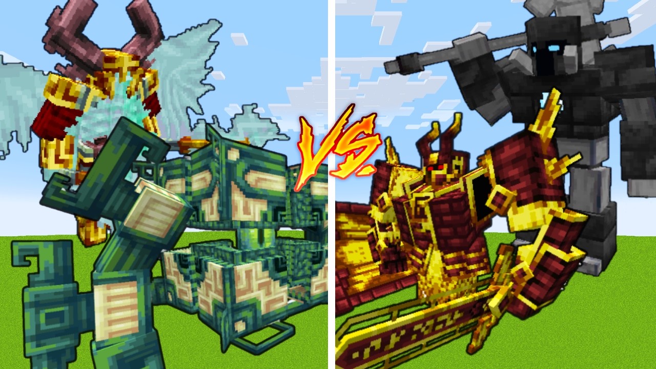 Ignis And Nameless Guardian VS Obliterator And Maledictus / Minecraft ...