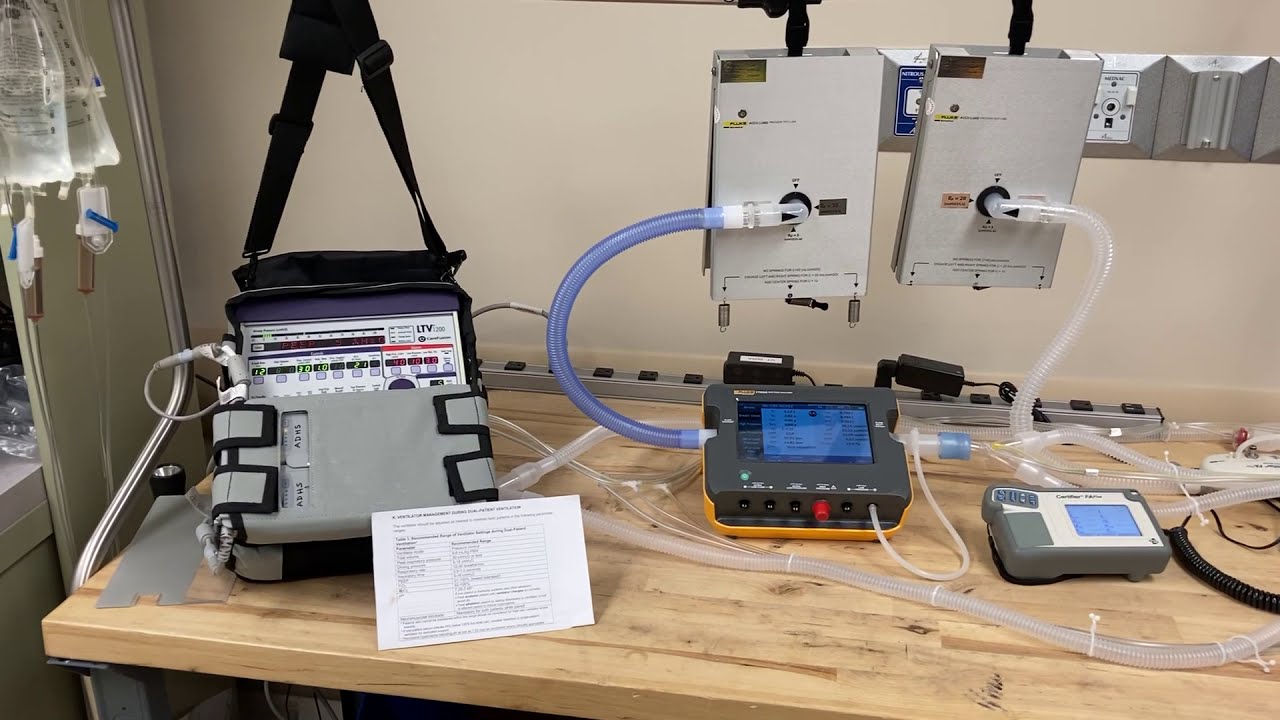Using the LTV 1200 to Ventilate multiple Patient Circuits with Test ...