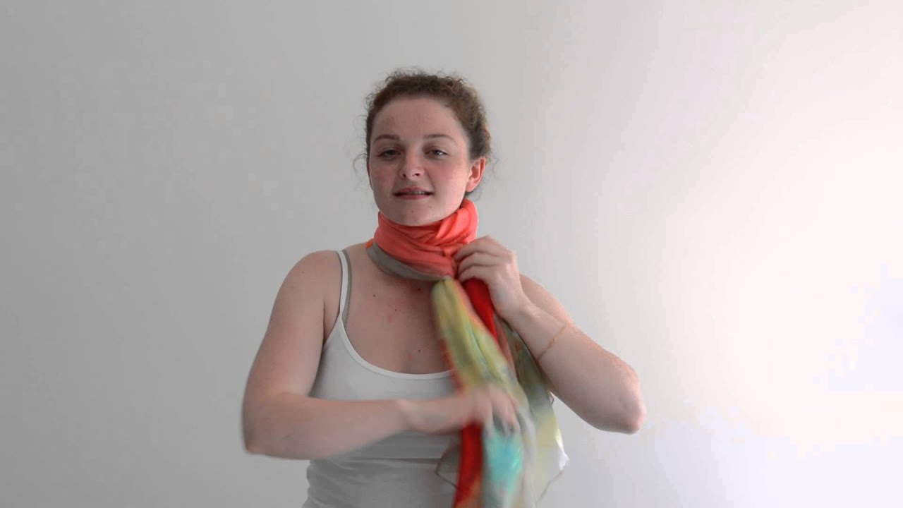Scarf Room - How to Tie A Scarf: The Side Tie - YouTube