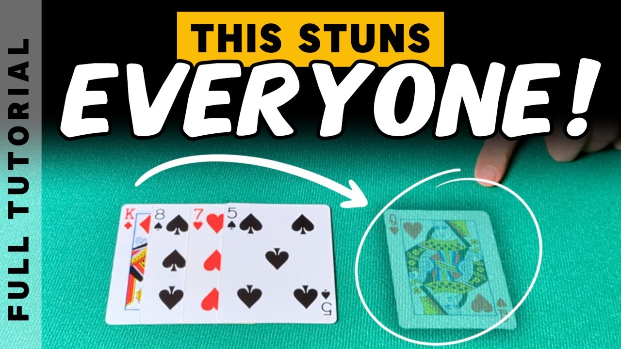 The Vanishing Card: Master This Simple and Stunning Card Trick Tutorial! - YouTube